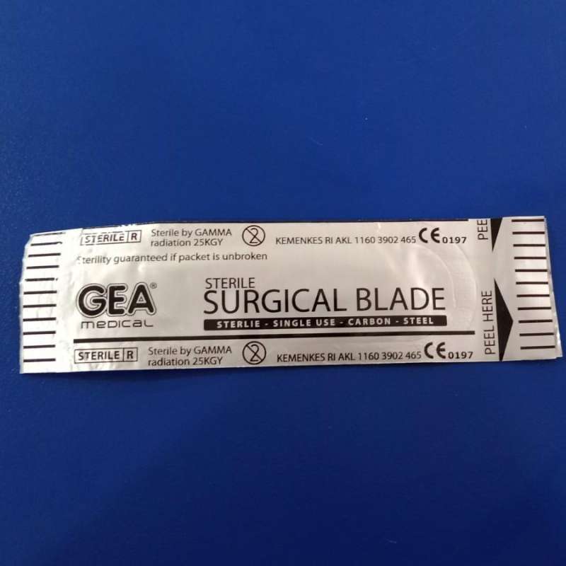 Jual Surgical Blades Gea / Mess Mata Pisau Bisturi - No 10, 11, 15, 20 ...