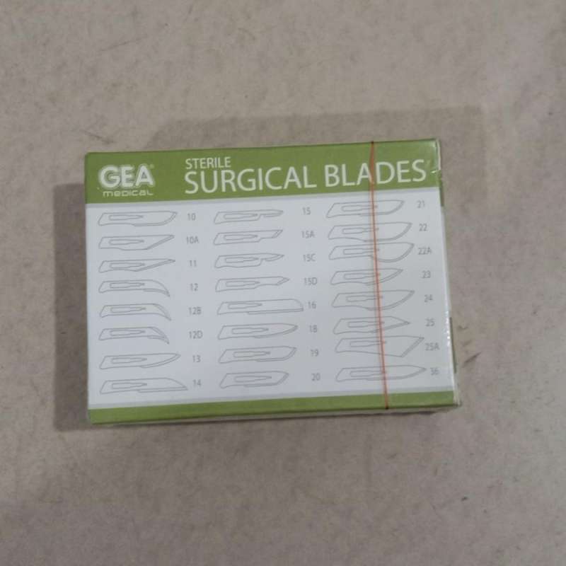 Jual Surgical Blades Gea / Mess Mata Pisau Bisturi - No 10, 11, 15, 20 ...