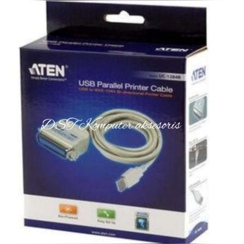 Promo Usb Parallel Printer Cable Usb To Ieee-1284 Bi-directional ...