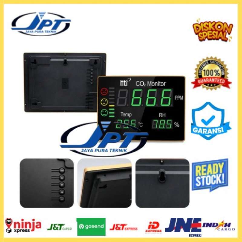 Promo HTI HT 2008 Wall-mounted CO2 Meter Karbon Dioksida HT2008 Diskon ...