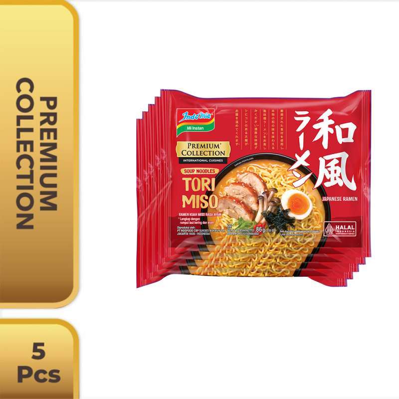 Promo 5 Pcs - Indomie Japanese Miso Ramen Diskon 9% Di Seller Indomie Official Store - Setu-2 ...