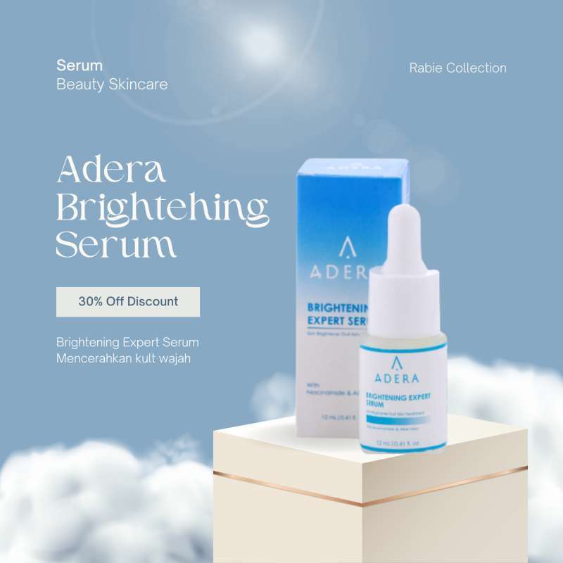 Promo Adera Brightening Serum Mencerahkan Wajah Pria Dan Wanita 20ml Diskon 19% Di Seller Rabie ...