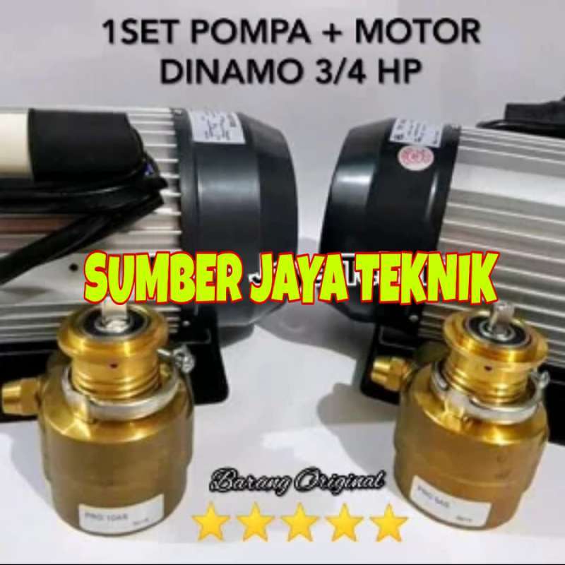Promo Pompa Rotoflow Nuert Motor Dinamo 3/4Hp Pompa Pendorong Membran ...