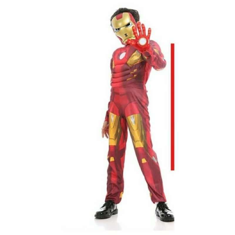 Promo KOSTUM IRON MAN ANAK BUSA OTOT SUPERHERO COSPLAY ULTAH - Diskon ...