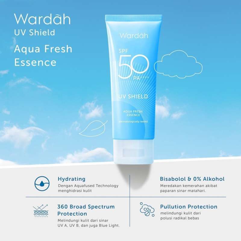 Jual Wardah UV Shield Aqua Fresh Essence SPF 50 PA++++ - 30ml ...