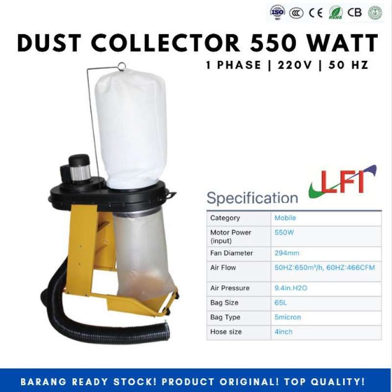 Promo Dust Collector LFI 550 Watt 1 Phase 220V Diskon 23% di Seller ...