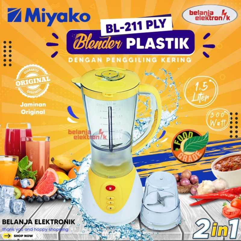 Promo BLENDER BL-211 PLY PLASTIK 2 IN 1 SERBAGUNA KAPASITAS 1,5 LITER Diskon 23% di Seller ...