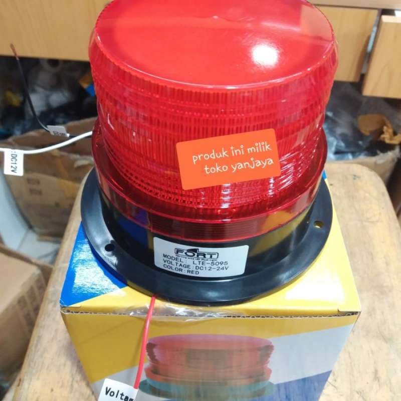 Promo lampu warning led 12-24VDC/warning light led 4 inch 12-24vdc ...
