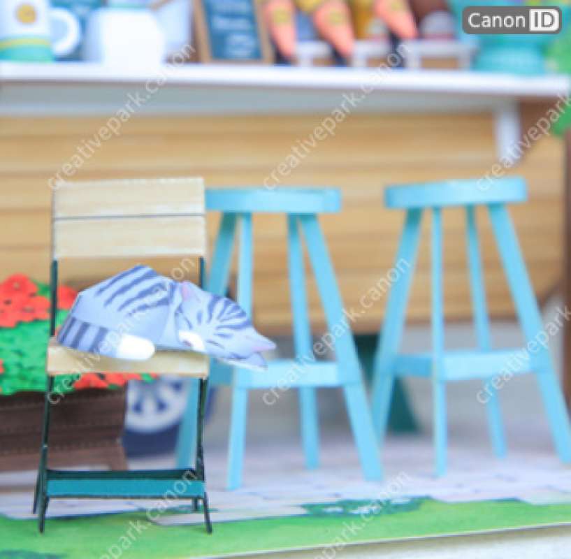 Promo FOOD TRUCK CAFÉ COFFEE miniatur DIY Papercraft mainan diorama ...