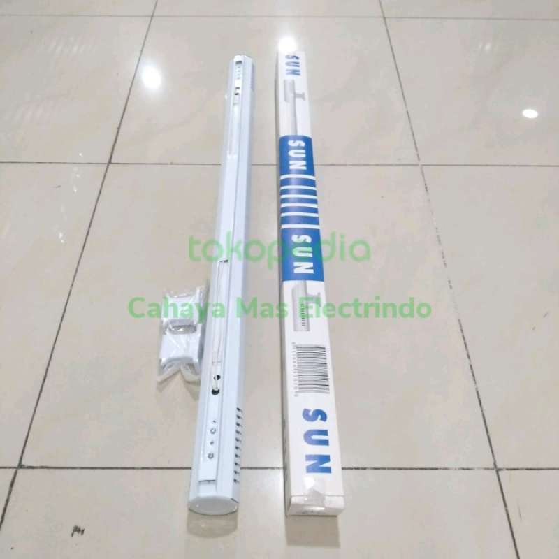 Promo Kap Lampu TL Bambu 1x36W segi 8 merk SUN 120Cm / Housing T8 Bambu ...