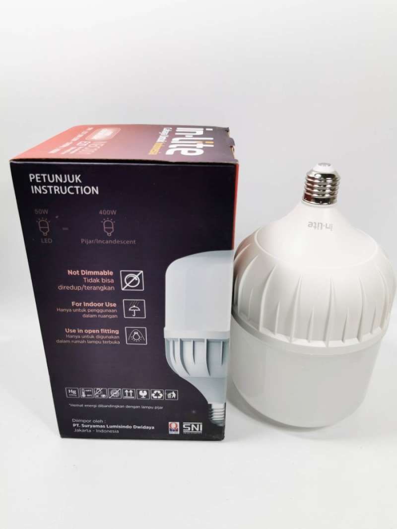 Promo cahaya putih lampu led capsule 50w merk in-lite inlite in lite 1 thn Diskon 23% di Seller ...