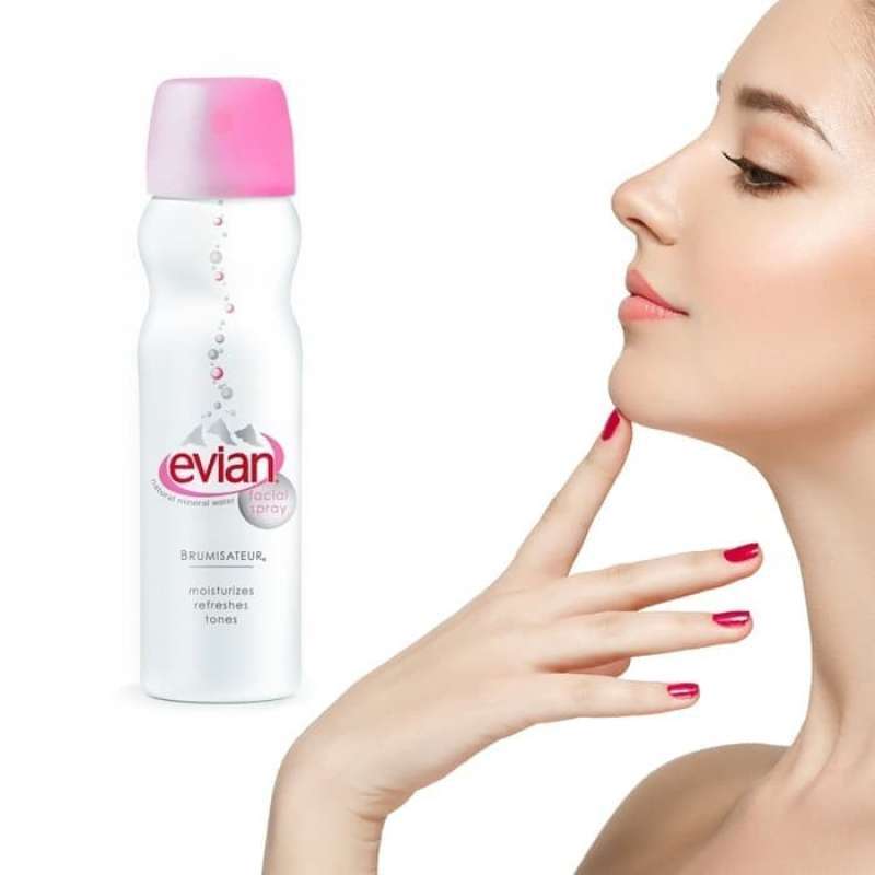 Promo EVIAN FACIAL SPRAY 300ML 300 ML BRUMISATEUR NATURAL MINERAL WATER ASLI Diskon 23% di ...
