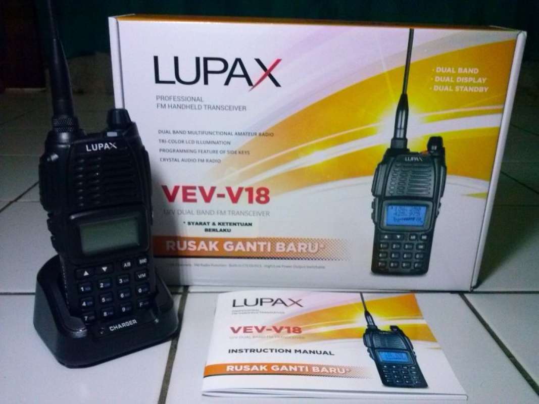 Jual HT LUPAX VEV-V18 DUAL BAND TERBARU A9 TERBAIK di Seller SN.Jaya ...