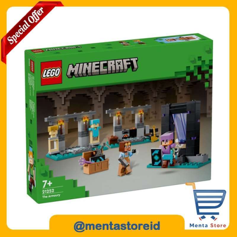 Promo LEGO Minecraft 21252 The Armory Diskon 34% di Seller Menta Toys ...