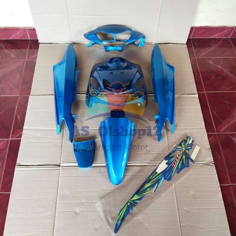 Promo Full Body Halus Yamaha Mio Smile Biru Plus Striping Diskon 33% Di ...
