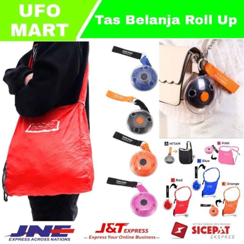 Jual Tas Belanja Lipat Besar Roda - Tas Belanja Roll Up Tote Bag Wanita ...