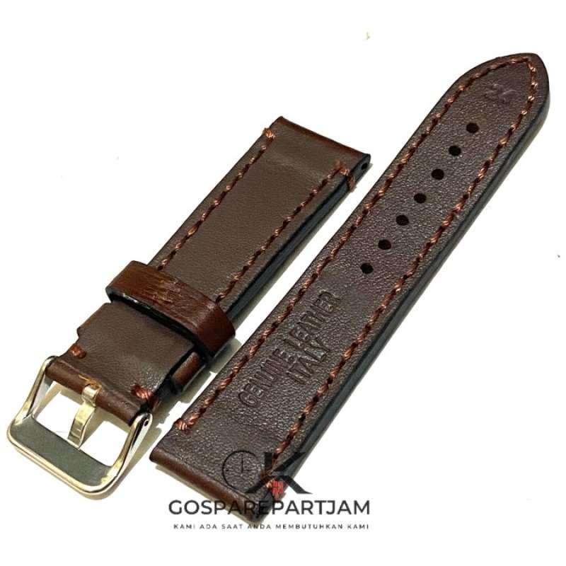 Promo Strap Tali Kalep Jam Tangan Kulit Asli Hitam Cokelat 20 22 24 26 ...