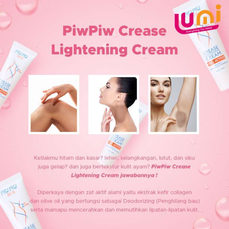 Jual PIW PIW Crease Lightening Cream - Krim Pencerah Ketiak dan Menghaluskan Area Lipatan Tubuh ...