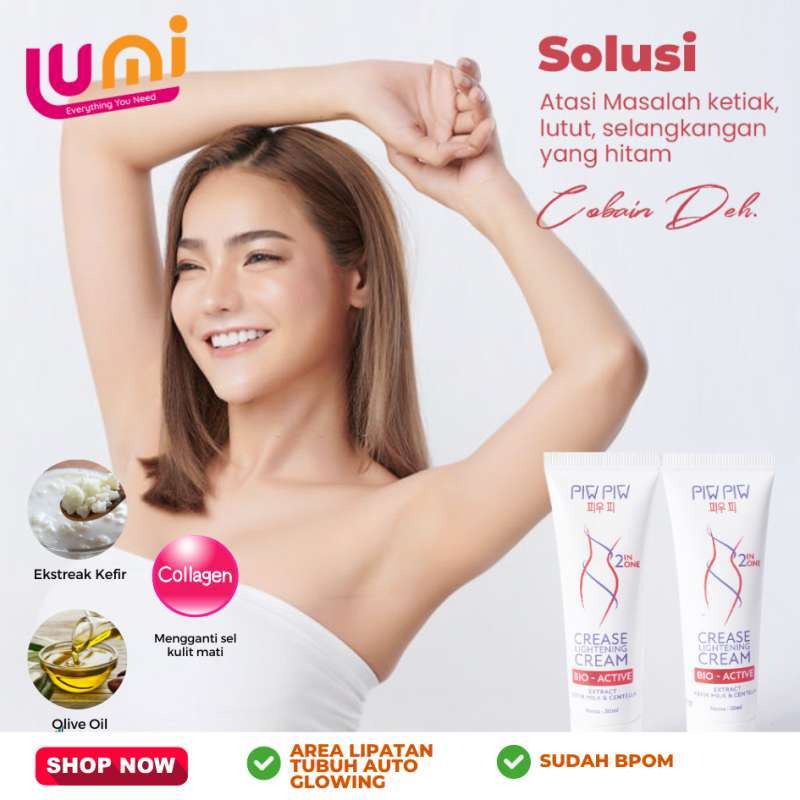 Jual PIW PIW Crease Lightening Cream - Krim Pencerah Ketiak dan Menghaluskan Area Lipatan Tubuh ...