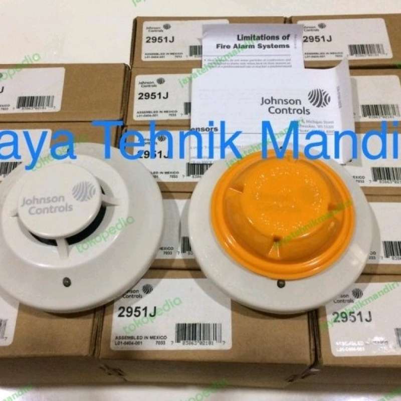 Promo Johnson Controls 2951J Photoelectric Smoke Detector c/w Base B501 Diskon 25% di Seller ...