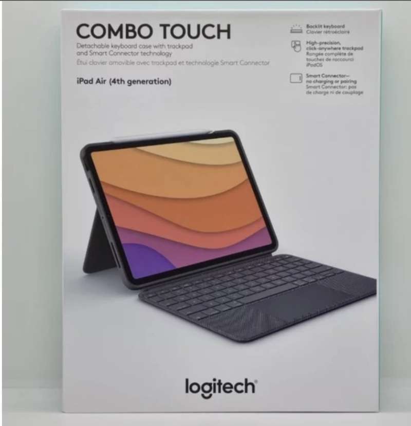 Jual iPad Air 5th M1 2022 / 4th gen 2020 Logitech Combo Touch Detachable Keyboard Case di Seller ...