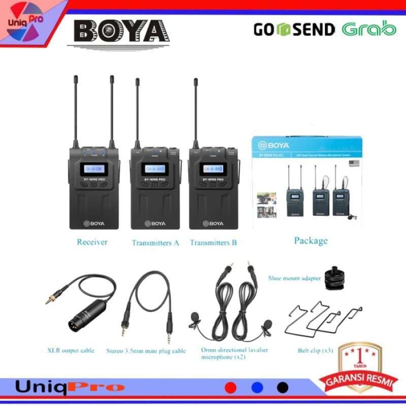 Promo BOYA BY-WM8 Pro-K2 UHF Dual-Channel Wireless - BOYA BY WM 8 PRO ...