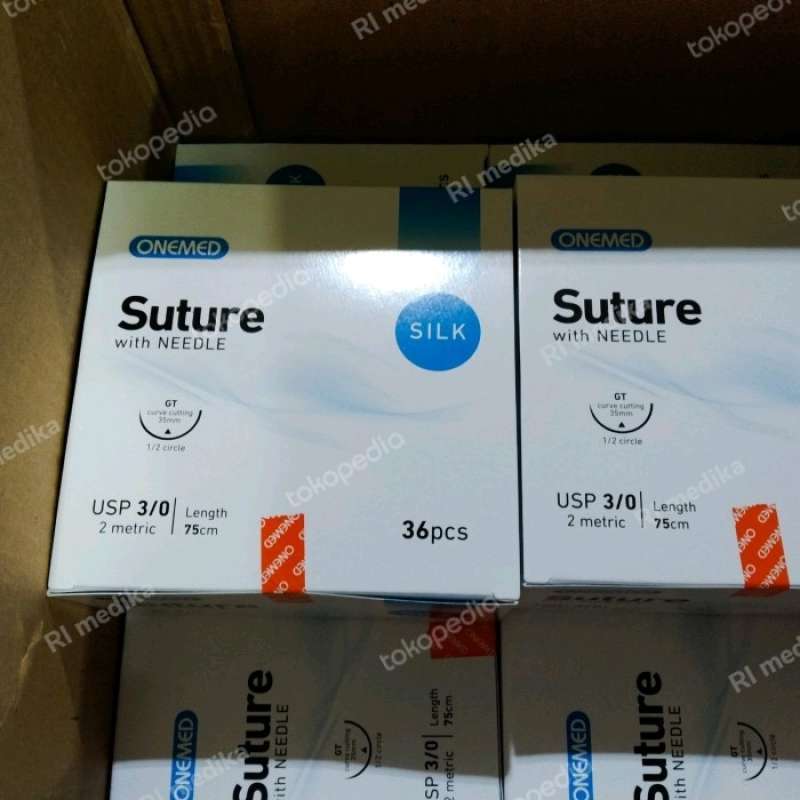 Promo silk 3/0 onemed/suture silk onemed/silk braided 3/0 Diskon 33% di ...