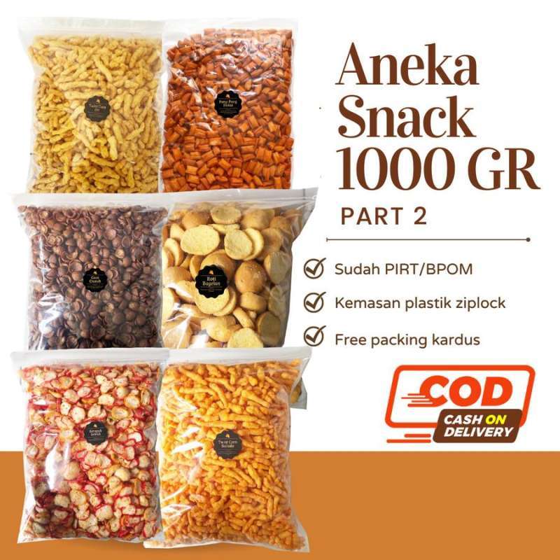 Jual Aneka Snack 1000 Gram Part 2 / Cemilan Camilan Grosir Bal Kiloan ...