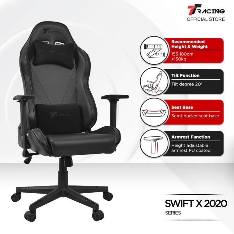 Promo Ttracing Swift X 2020 Gaming Chair Kursi Gaming - Stealth Diskon ...
