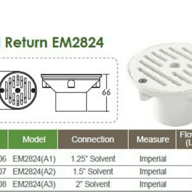 Promo Inlet Fitting kolam Renang 1,5in / Wall Return Emaux Em2824 1,5 ...