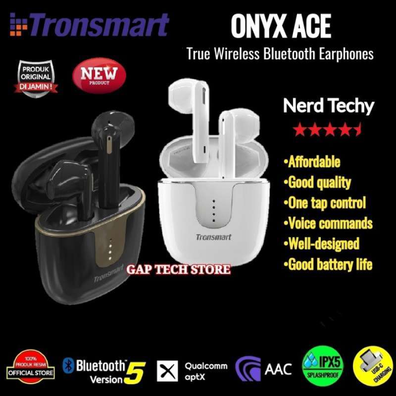 Promo TRONSMART ONYX ACE True Wireless Bluetooth Earbuds with Aptx Original Diskon 23% di Seller ...