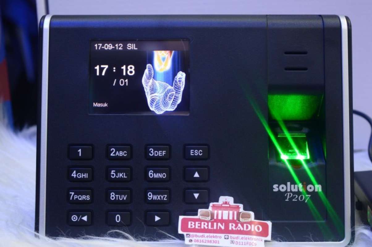 Promo Mesin Absen Finger Print Solution P207 Resmi Terbaik Diskon 10% ...