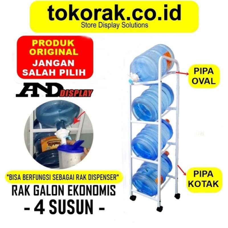 Promo Rak Galon Susun 4 - Rak Galon Air - Rak Dispenser Air - Rak Galon ...