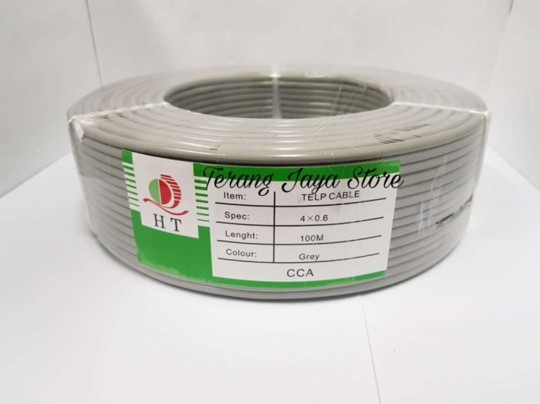 Promo Kabel Intercom Isi 4 Warna (100 Meter) Kabel Serat Tunggal Ht ...