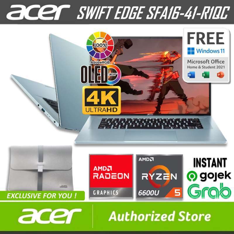 Promo ACER Swift EDGE OLED SFA16 41 R1QC AMD Ryzen 5 6600U 16/512SSD ...