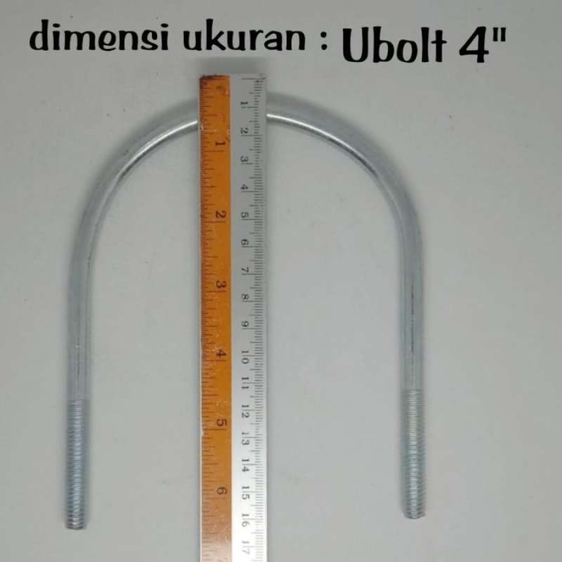 Jual Klem U Bolt 4 / Klem Pipa 4 Inchi / Klem U 4inc/ Ubolt Putih ...
