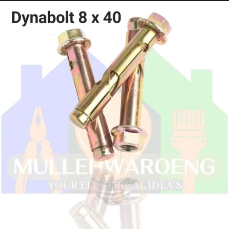 Jual Dynabolt Baut 8 X 40 / Baut Dinabolt 8x40 Mm/ Dynabolt Bracket Per ...