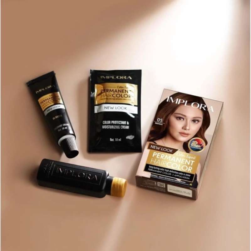 Jual implora new permanent hair color 01 sampai 10 - 5. Brown di Seller ...