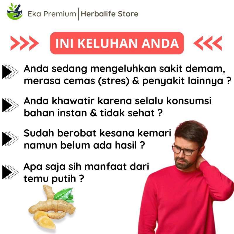 Promo TEMU PUTIH BUBUK Kering Ramuan Rempah Herbal Asli Jamu Minuman ...
