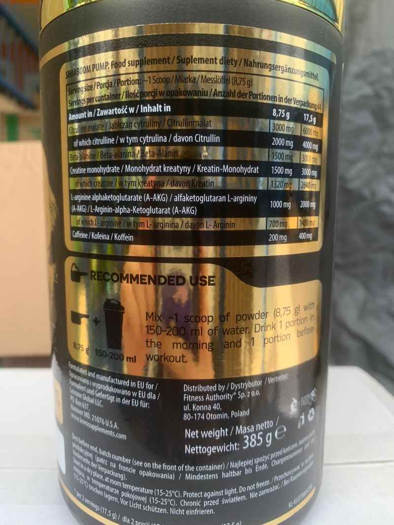 Jual Kevin Levrone Shaaboom Pump 385 gr Preworkout 44 serv Shaboom di ...