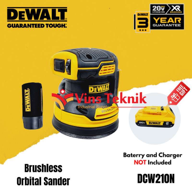 Promo Dewalt DCW210N Mesin Orbital Sander Amplas Bulat DCW210 Diskon 23 ...