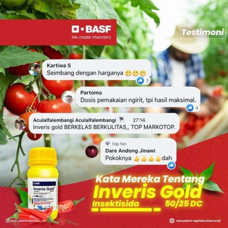 Promo Insektisida INVERIS GOLD 50/25 DC -250 ML obat Kutu Daun/Thrips ...