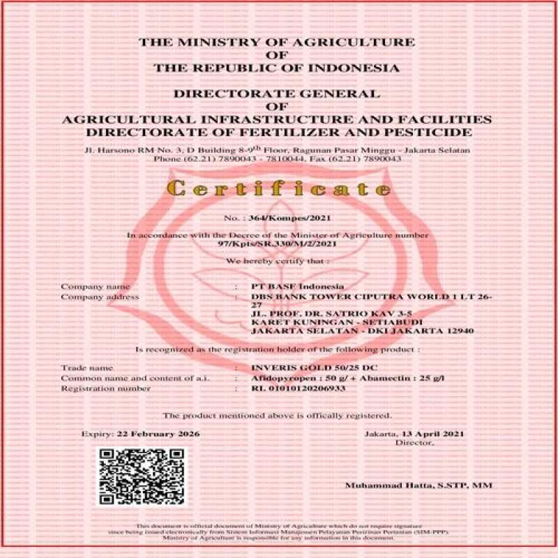 Promo Insektisida INVERIS GOLD 50/25 DC -250 ML obat Kutu Daun/Thrips ...