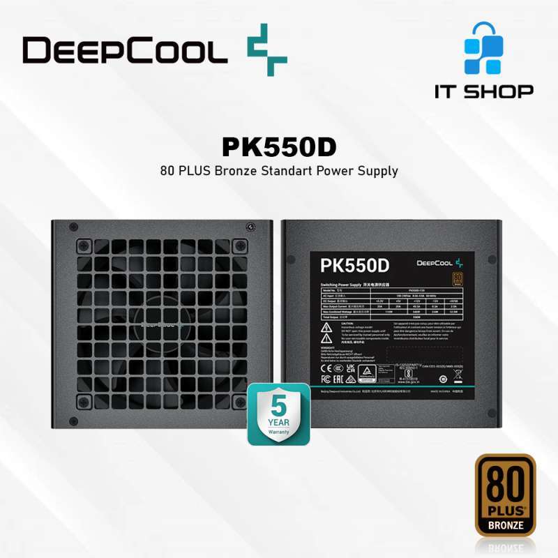 Jual Deepcool PK550D 80 PLUS Bronze Standard Power Supply di Seller IT ...
