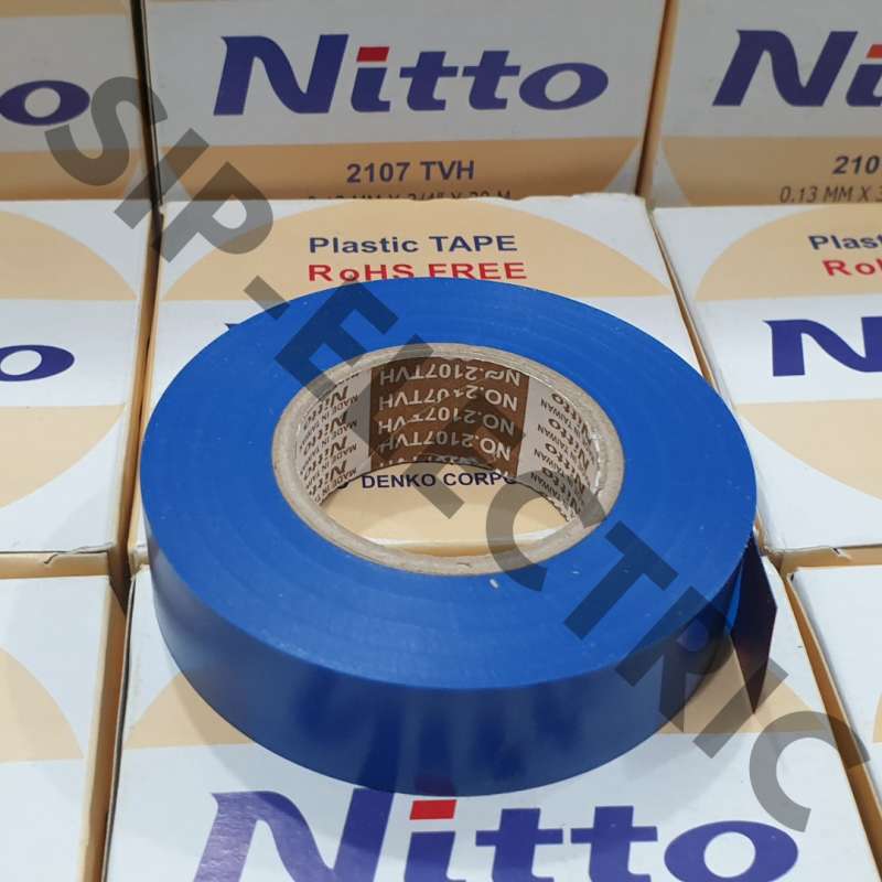 Jual Nitto Isolasi Listrik Warna Kuning Merah Hijau Biru 20Meter Solasi ...