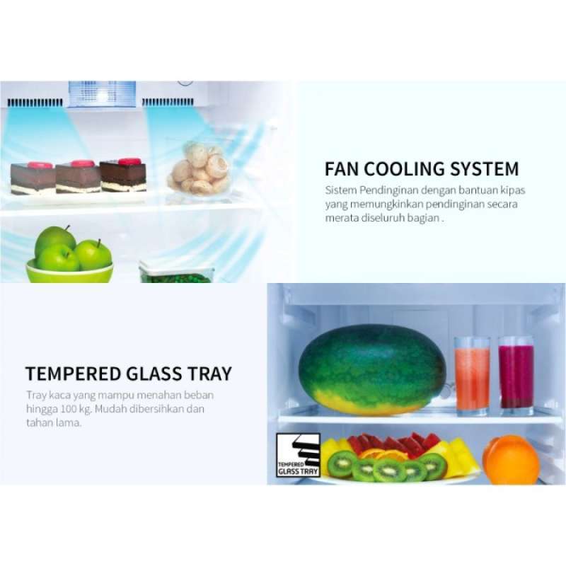 Jual Kulkas Sharp 2 Pintu Sj-456gi-mk / Sj-456 Inverter Plasmacluster ...