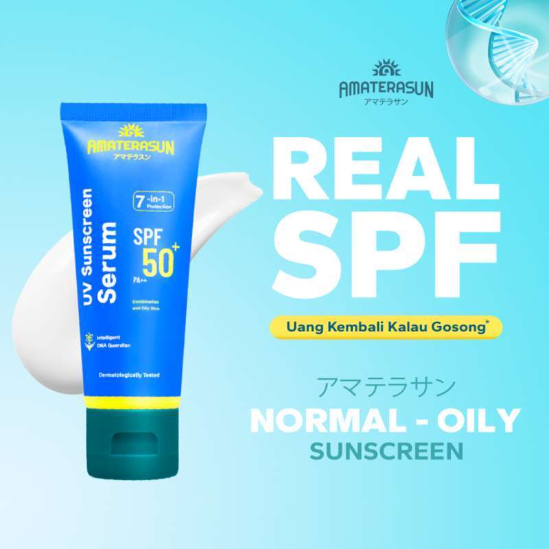 Promo AMATERASUN UV Sunscreen Serum SPF 50+ PA++ 50gr Original Diskon 11% di Seller misley ...