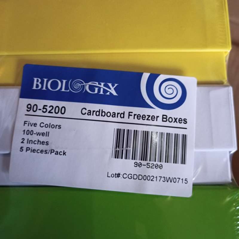 Promo Premium Cardboard Freezer Box 2 inch 100 well Color Biologix 90 ...
