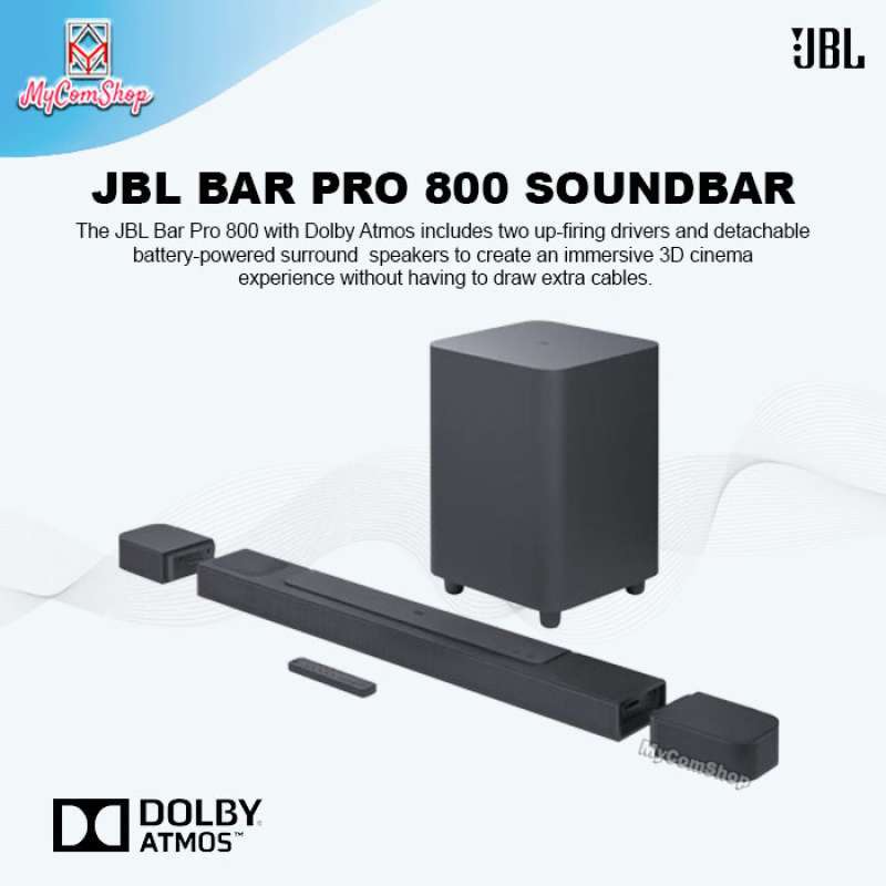 Jual Jbl Soundbar Bar Pro 800 With Dolby Atmos Immersive 3d Sound Di ...