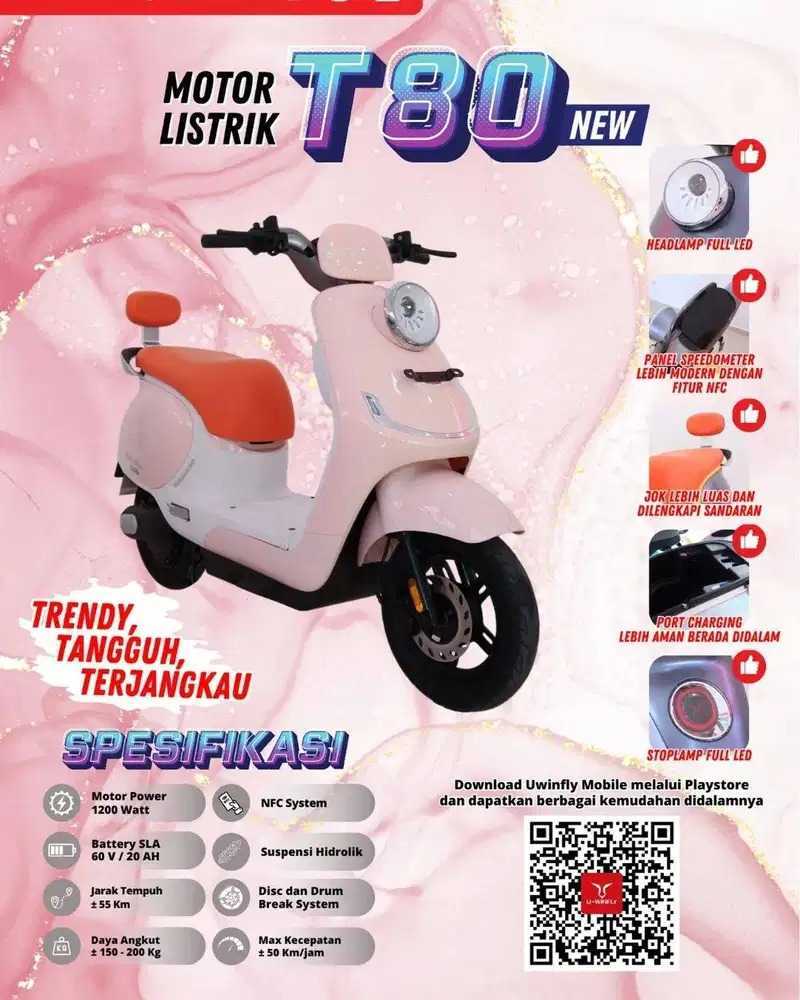 Jual Motor Listrik Uwinfly T80 New 1200 Watt - Biru Muda Di Seller U-winfly Indonesia Official ...